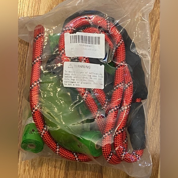 Dog | Red And Green Dog Leash Set Poop Bags And Container New | Poshmark
